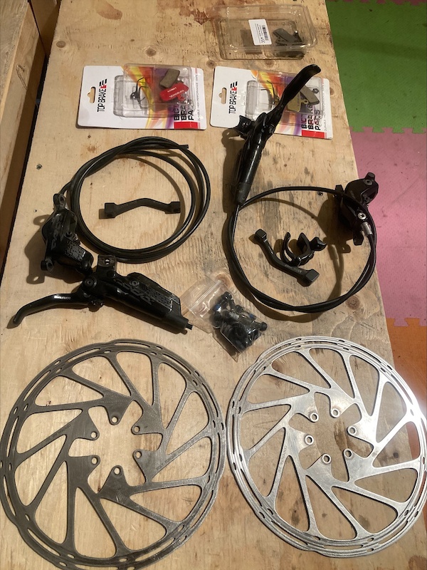 2021 SRAM Code R brake set 203mm and spare pads For Sale
