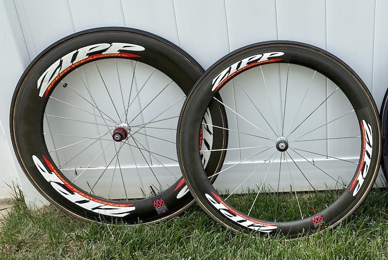 2008 Zipp 606 tubular wheel set - very low milage For Sale