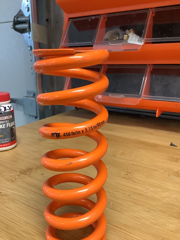 2021 FOX SLS Shock Spring 450lbs 80mm Orange For Sale