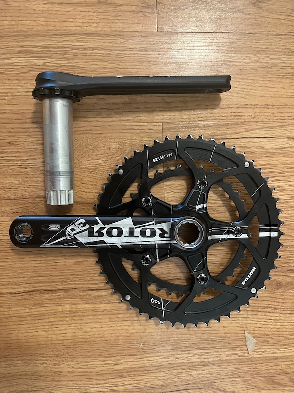 Rotor 3DF 170mm BB30 Crankset 52 36 110 BCD For Sale