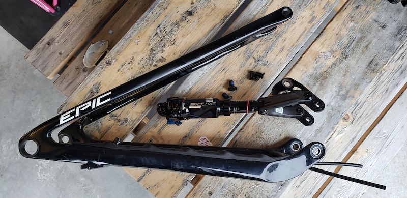 2021 Specialized Epic Evo rear triangle, shock and yoke. For Sale