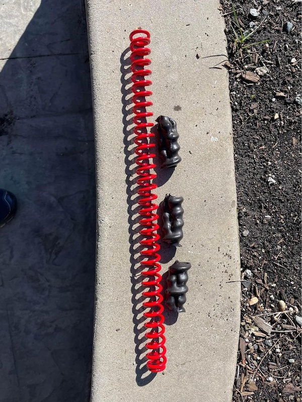 Rockshox boxxer spring - RED 35mm stanchion For Sale