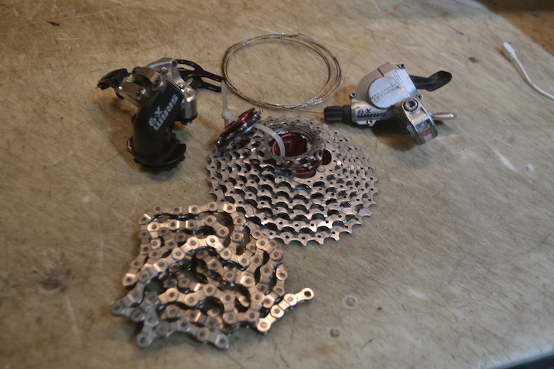2008 Sram X9 9 speed transmission, new chain For Sale