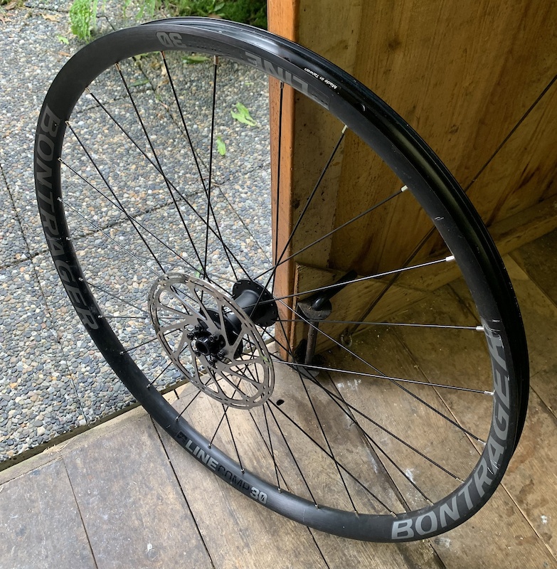 2021 Bontrager Line Comp 30 front wheel with rotor For Sale