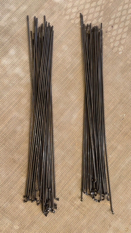 2022 60 Sapim Race double butted spokes Black 276mm 2/1.8/2 For Sale