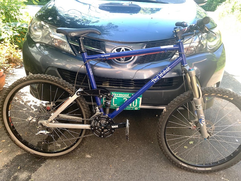 Vintage Ted Wojcik Steel Full Suspension Mountain Bike For Sale