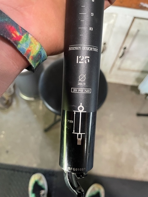 Specialized Command IRcc Dropper Post 30.9 125mm For Sale
