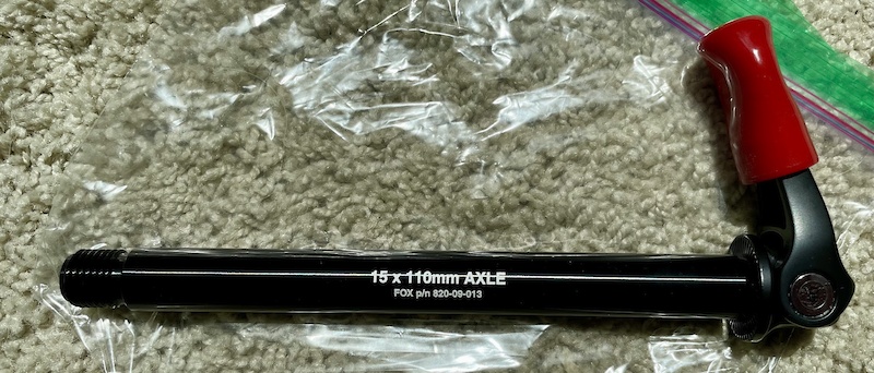 FOX Front QR 15 Axle for Boost Forks (15x110 mm) For Sale