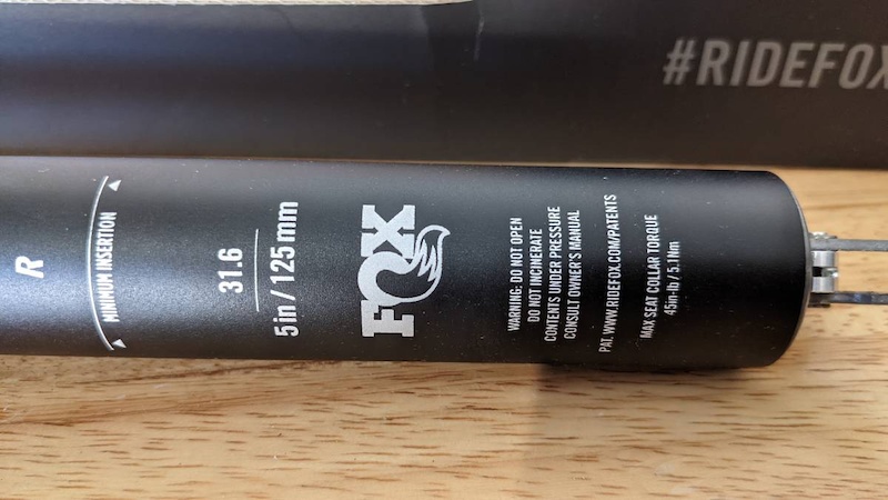 2021 Fox Transfer Dropper Post 125mm For Sale