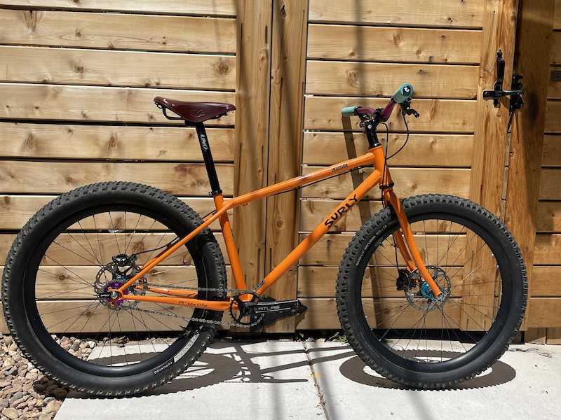 2021 Surly Lowside Singlespeed i9 Hubs Carbon Derby Rims MD For Sale