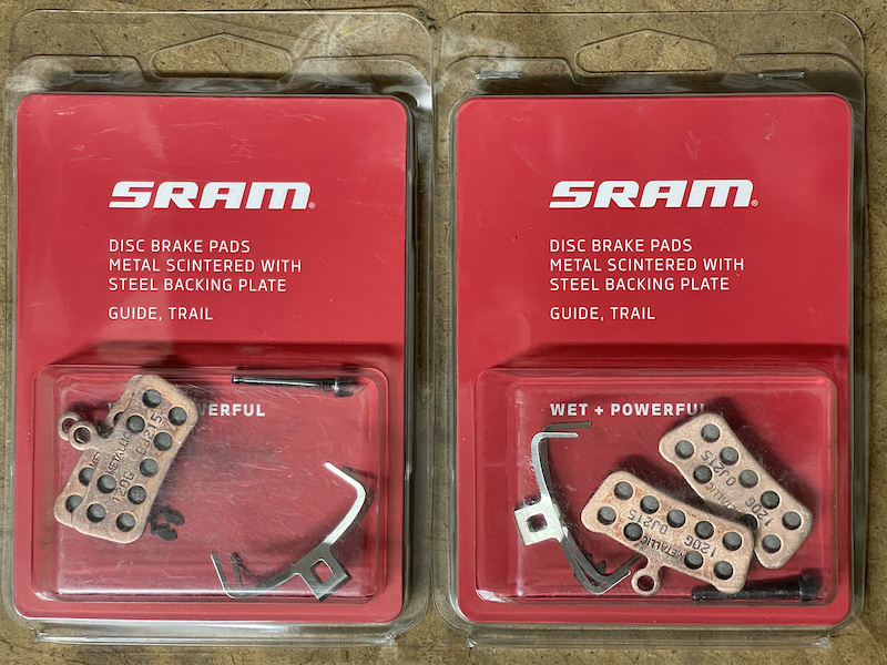 2021 SRAM DISC BRAKE PADS METAL SINTERED GUIDE. TRAIL For Sale