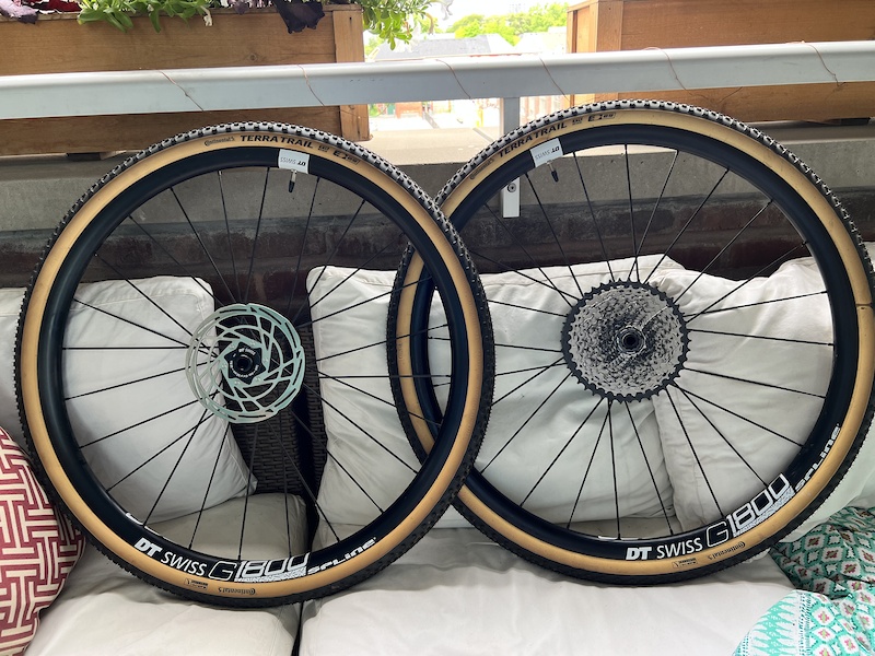 2021 DT Swiss 650B wheelset with cassette hubs & tires For Sale