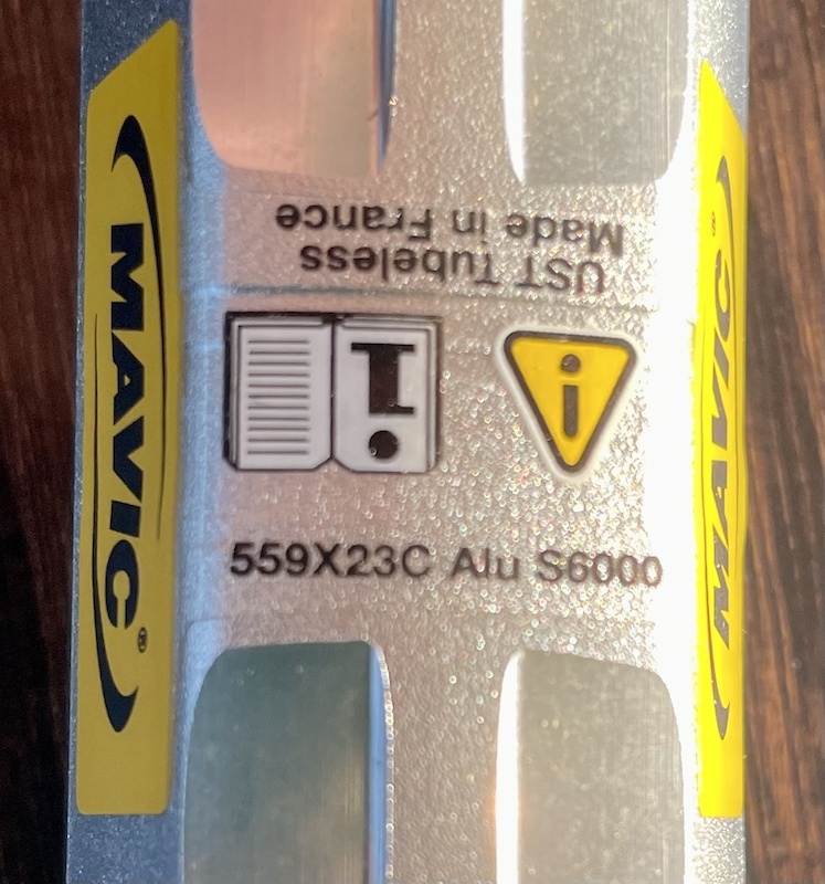 2012 Two brand new mavic dmax 28 spoke rims For Sale