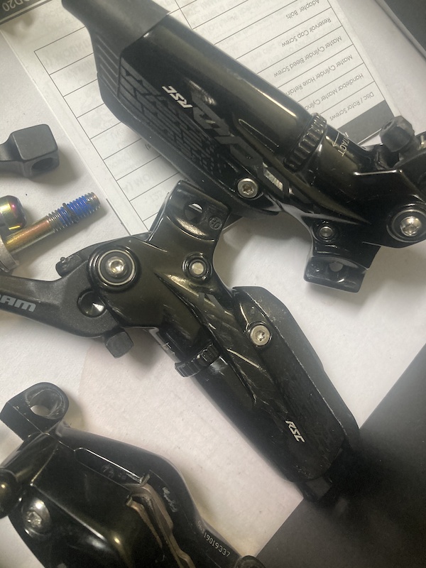 2021 SRAM Code RSC Brake Set w/rotors & more! For Sale