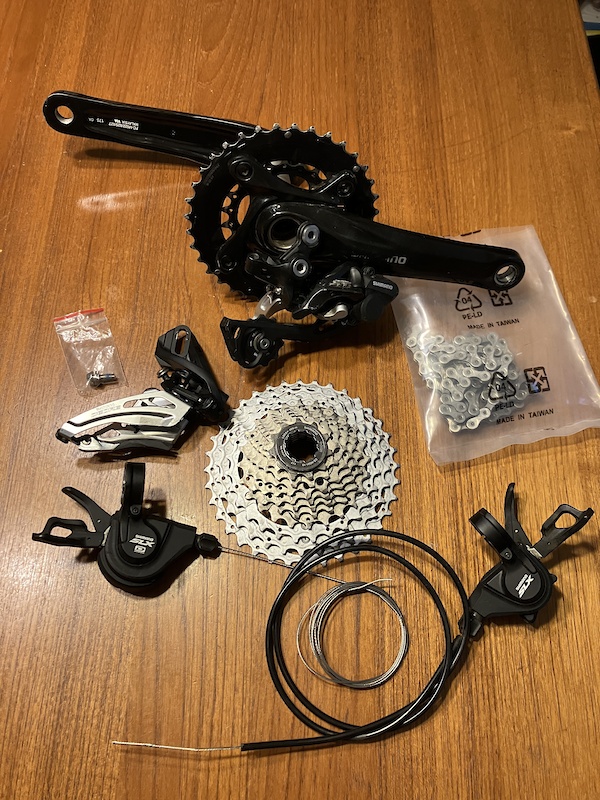 2016 Shimano mixed SLX-XT 2x10 speed mini group set For Sale