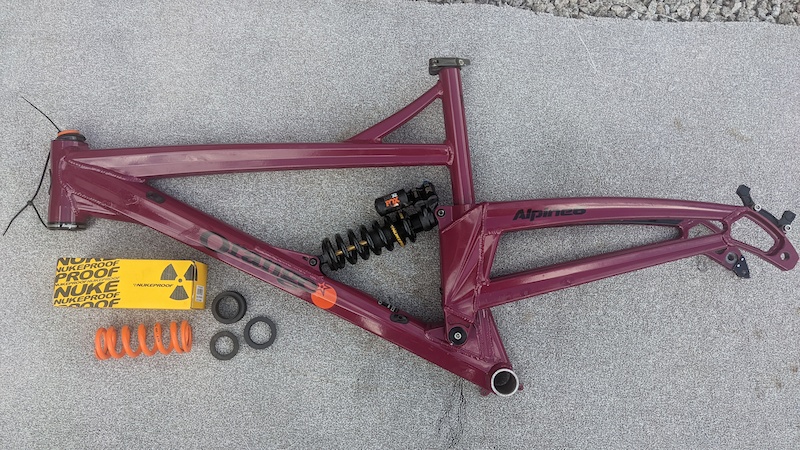 2019 Orange alpine 6 165 travel fox DPX2 coil hope headset For Sale