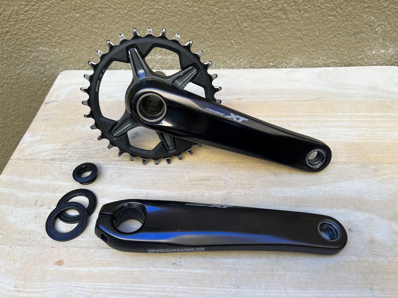 2021 Shimano XT FC-M8120 Crankset 165mm with 32t chainring For Sale