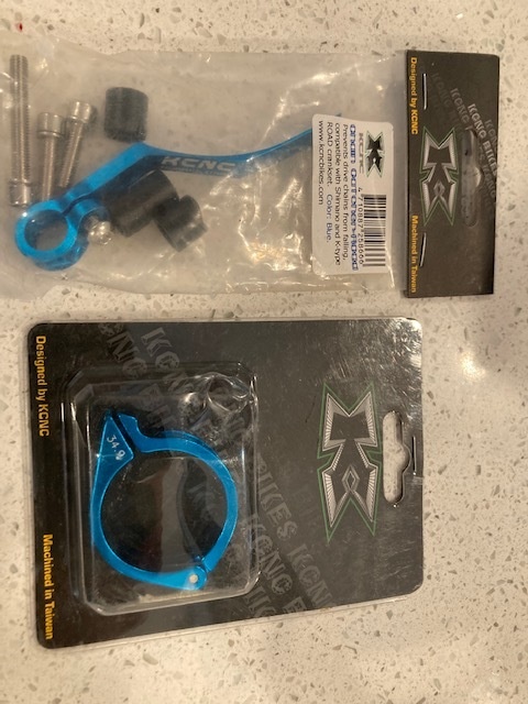 KCNC Front Derailleur Clamp - 34.9mm and Chain Catcher For Sale