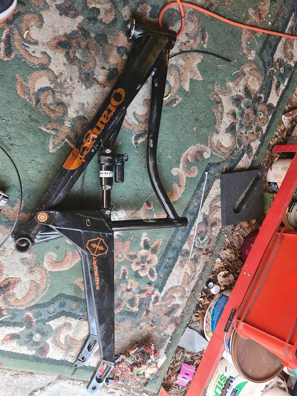 2015 Orange Alpine Five frame and shock XL For Sale