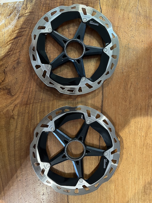 2022 SHIMANO XTR 180mm CL Rotors+Lockrings (Pair) For Sale
