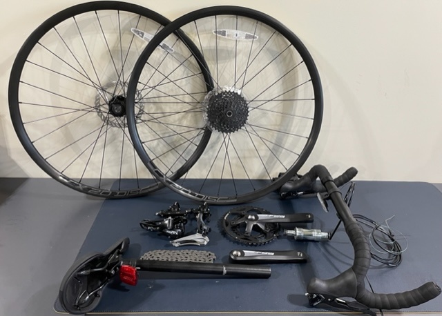 2022 2x9 Shimano Sora Full Groupset/Wheels/Cockpit For Sale
