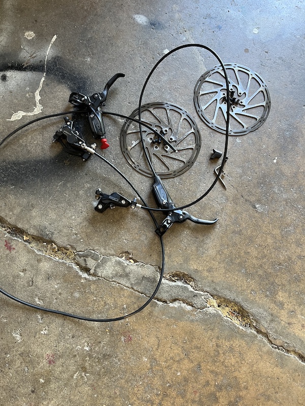 2021 sram G2 RSC disc brake set with rotors For Sale
