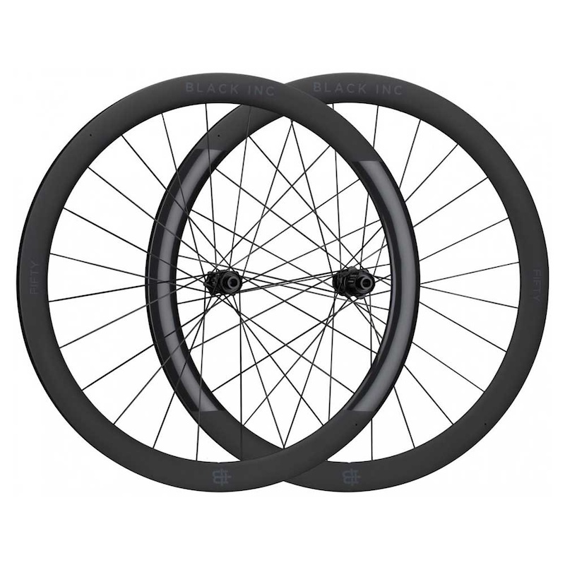 2019 Black Inc FIFTY carbon tubeless disc brake wheelset For Sale