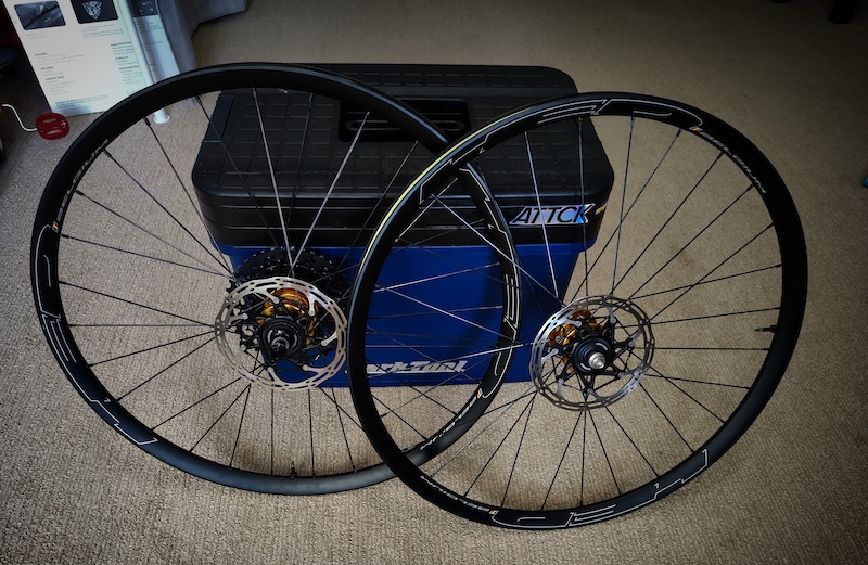 2021 HED Belgium G + Chris King R45D gold hubs For Sale