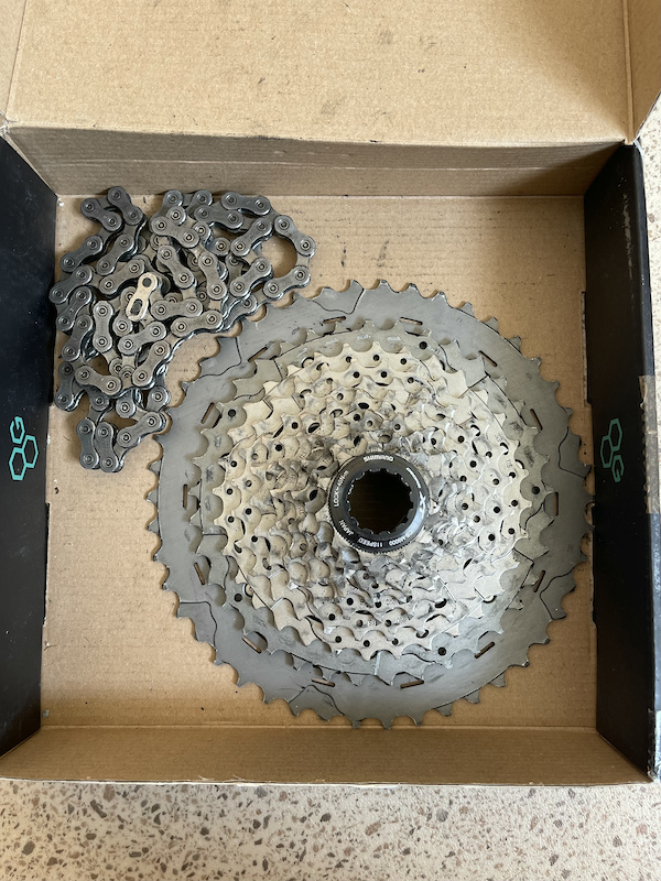 Shimano XT 11-46t cassette and chain For Sale