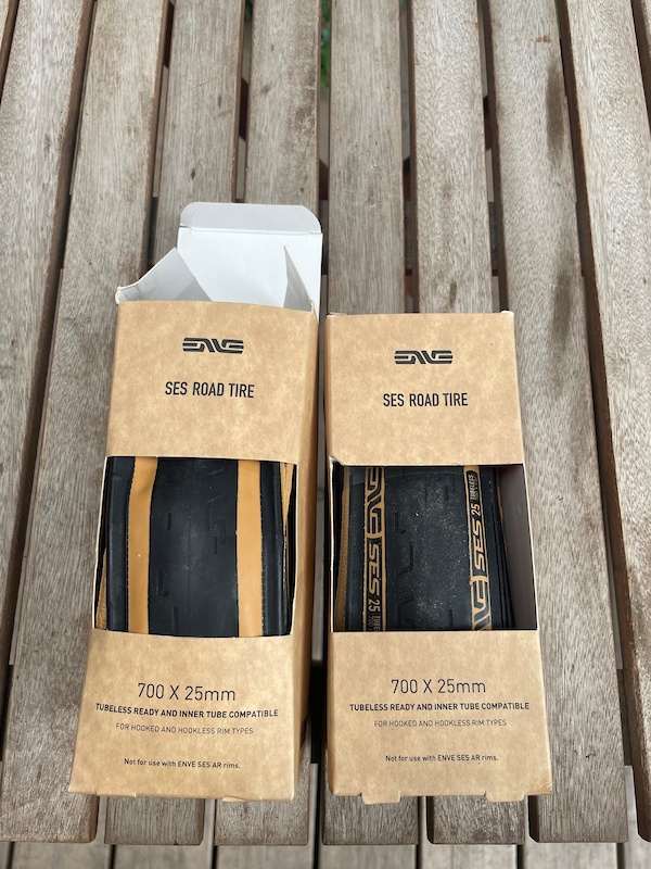 2022 Enve SES Road Tires 25C tan sidewall For Sale