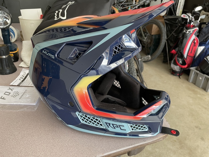 2022 FOX RAMPAGE CARBON XL DH HELMET NEW “FLUID INSIDE” For Sale