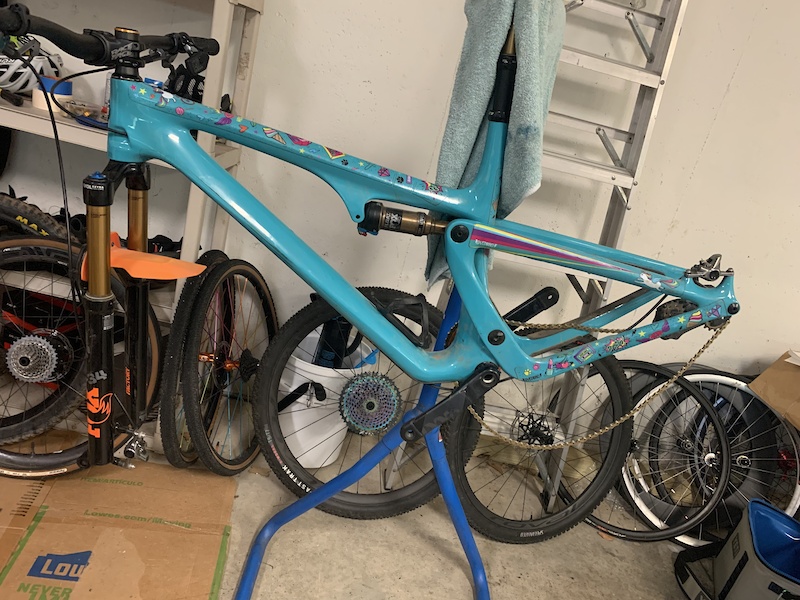 2021 Yeti SB115 turq frame and fork. free shipping For Sale