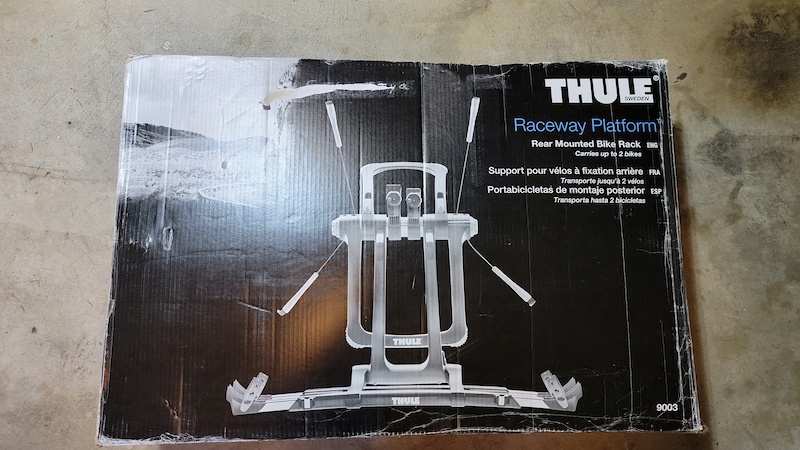 Thule Raceway Platform 2 bike Trunk Rack 9003 For Sale