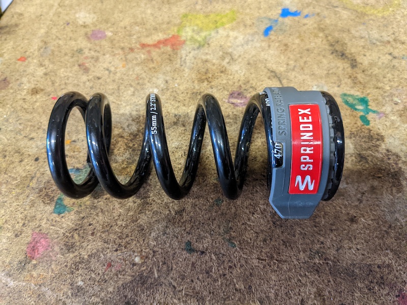 Sprindex Adjustable Coil 55mm/2.2” Stroke 430-500lb For Sale