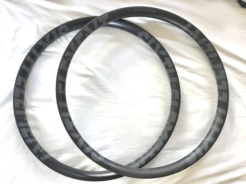 2019 Sixth Element wheel rims, 27.5 carbon, 32 Hole For Sale
