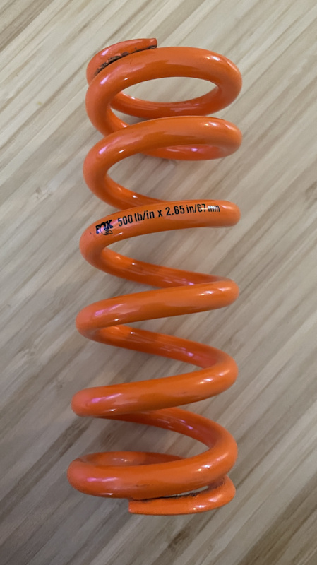 2022 Fox SLS Coil Spring 500 lbs X 2.65" / 67 mm For Sale
