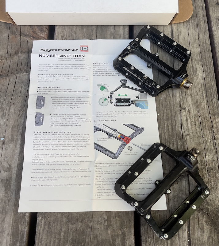 2021 Syntace NumberNine Large pedals Titanium axle For Sale