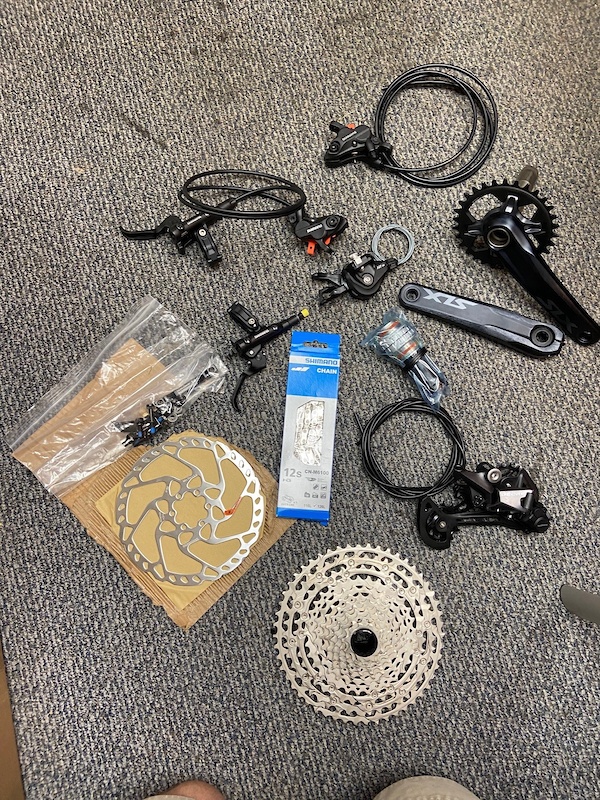 2022 Full Deore Group Set, including BB, Roters and Brakes. For Sale