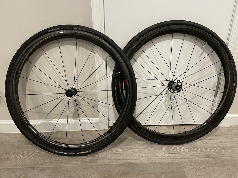2019 Fulcrum Racing Quattro Carbon Wheelset + Tires For Sale