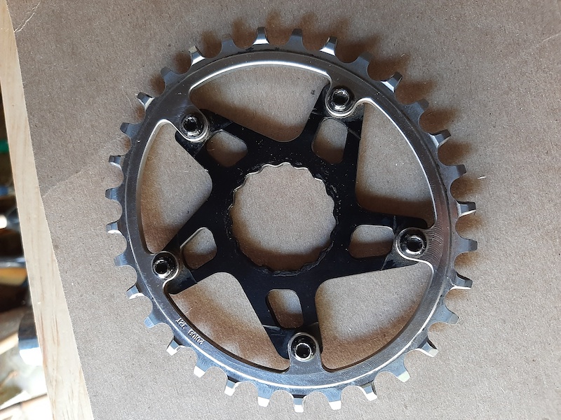 2021 Wolf Tooth Oval 32T Stainless Steel Chainring / Camo For Sale