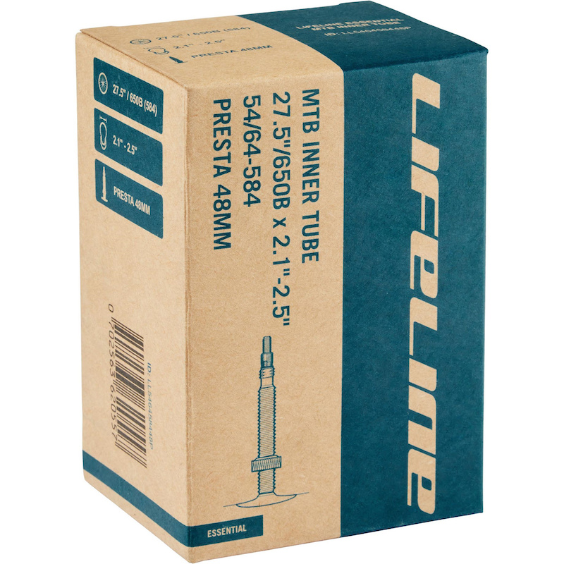 2021 Lifeline Mountain Bike Inner Tube (27.5x2.1-2.5) For Sale