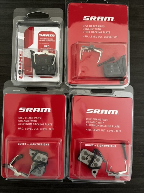 2021 4 Pairs of SRAM HRD/Level Ult Brake Pads For Sale