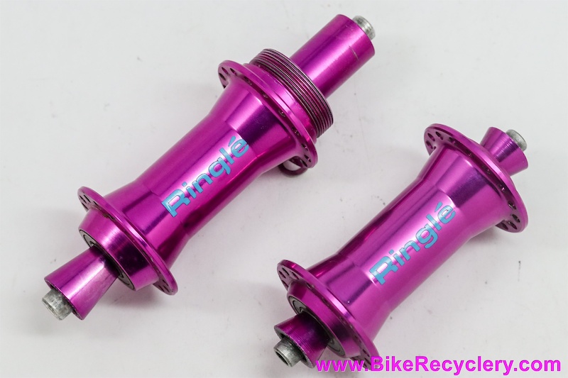 Ringle Bubba Freewheel Hubset: 3DV Purple Ano! 32H For Sale