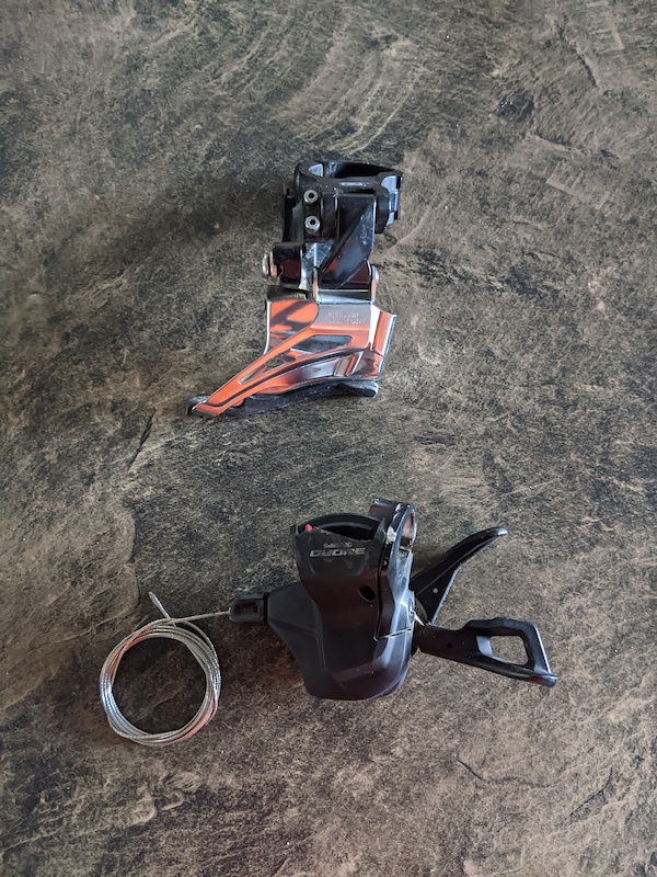 2019 Shimano deore 2 speed front derailleur and shifter For Sale