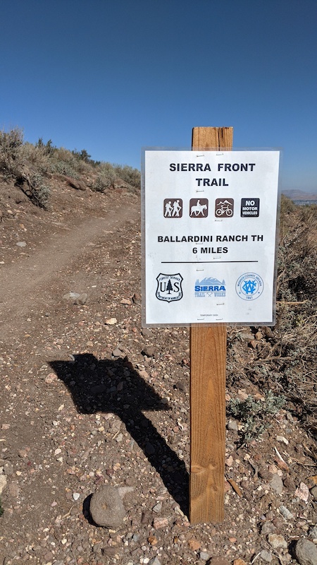 Sierra Front Trail Mountain Biking Trail - Reno, Nevada