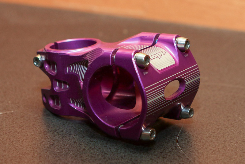 Hope 50mm stem 35mm bars purple For Sale