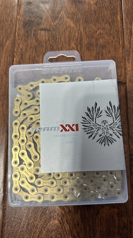 2022 SRAM XX1 Eagle AXS 12 Speed Gold Chain 126Links - NEW! For Sale