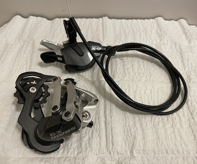 2009 SRAM X-9 Rear Derailleur and SRAM X-9 Thumb Shifter For Sale