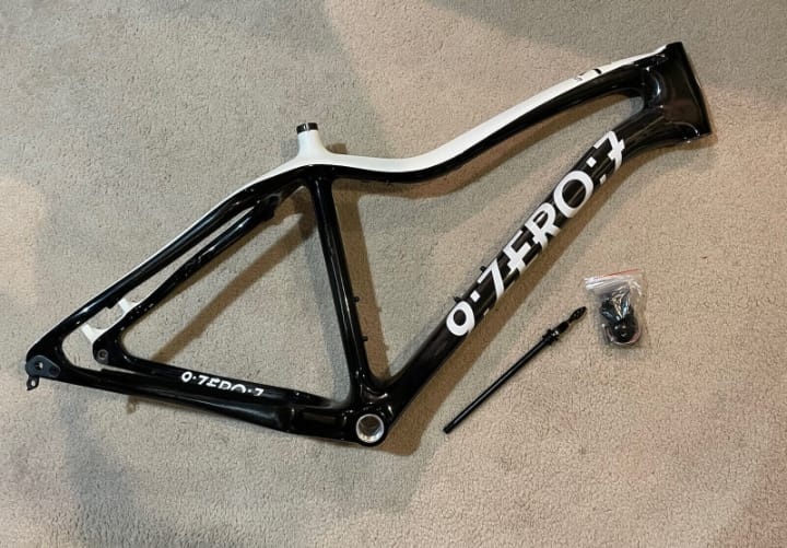 2018 9:zero:7 Whiteout Carbon Fiber Fat Bike Frame For Sale