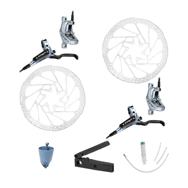 2024 TRP DH-R EVO Silver 6-Bolt Brake Kit For Sale